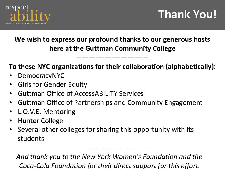 Respect Ability Womens Disability Leadership Inclusion Advocacy Series