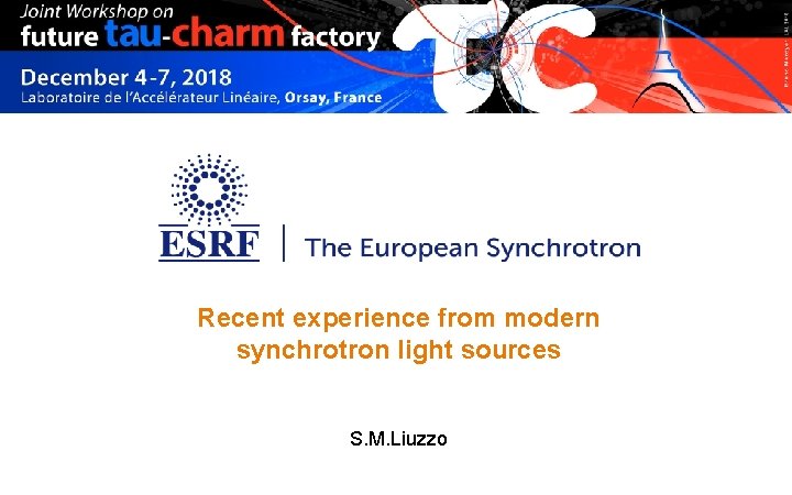 Recent experience from modern synchrotron light sources S