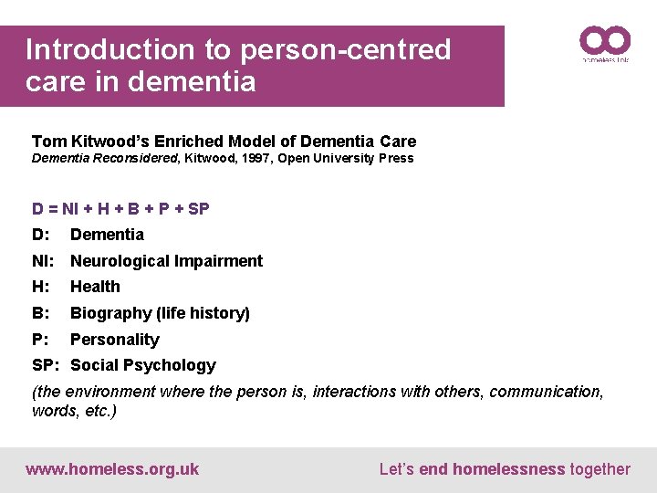 Dementia and Housing TIP You can replace this