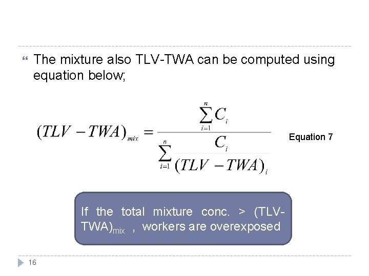 Industrial Hygiene ERT 322 Lecture 3 Identification Evaluation