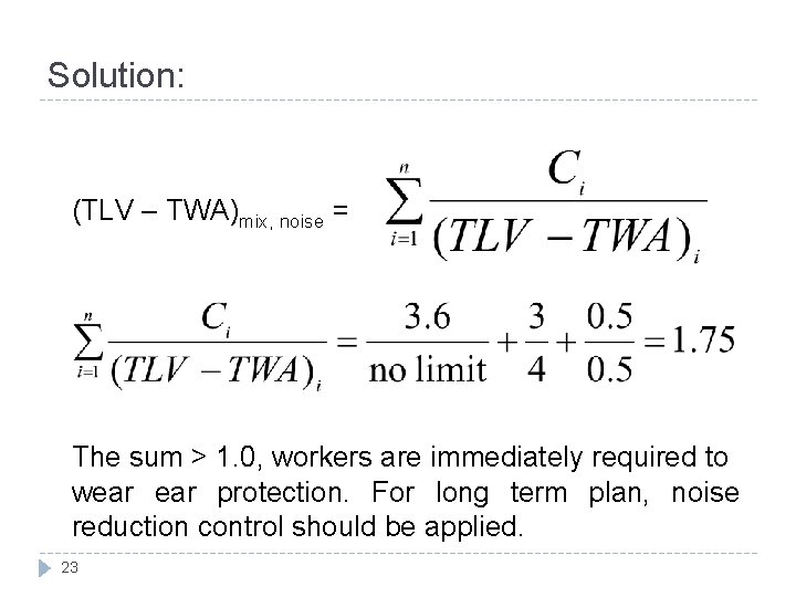 Industrial Hygiene ERT 322 Lecture 3 Identification Evaluation