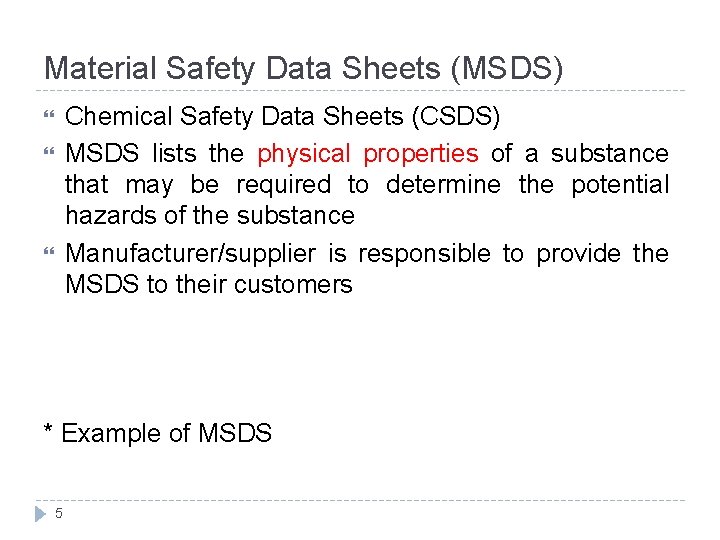 Industrial Hygiene ERT 322 Lecture 3 Identification Evaluation