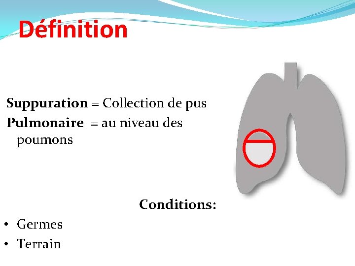 Les suppurations parenchymateuses Dr L BELAID 4 eme