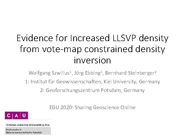 Evidence for Increased LLSVP density from votemap constrained