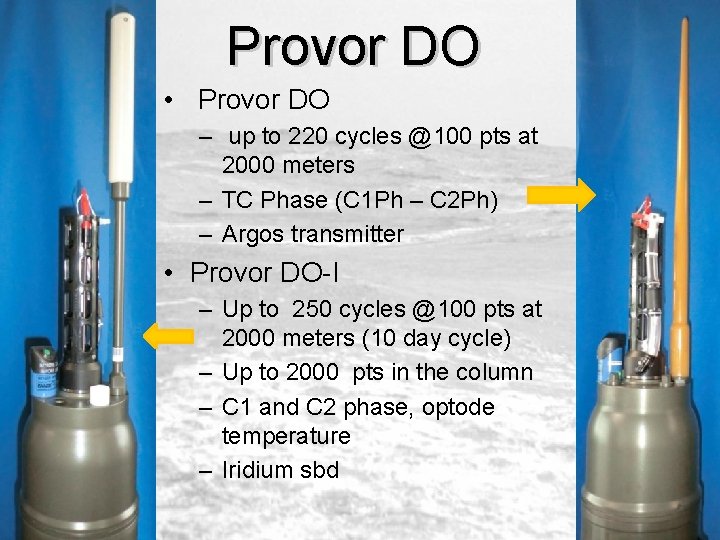 PROVOR ARVOR ARGO profiling floats Jrme SAGOT Nke