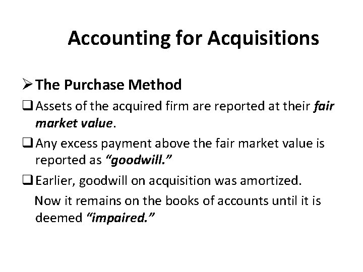 Mergers and Acquisitions Basic Forms of Acquisitions There