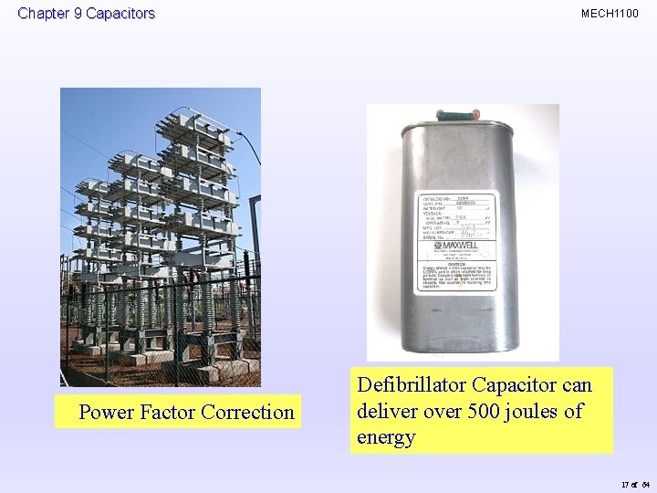 Chapter 9 Capacitors MECH 1100 Topics Basic Capacitor