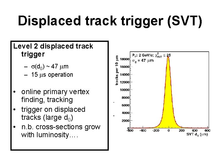 B physics outlook at Tara Shears Outline B