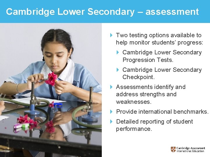Cambridge Lower Secondary An introduction for parents Presenter