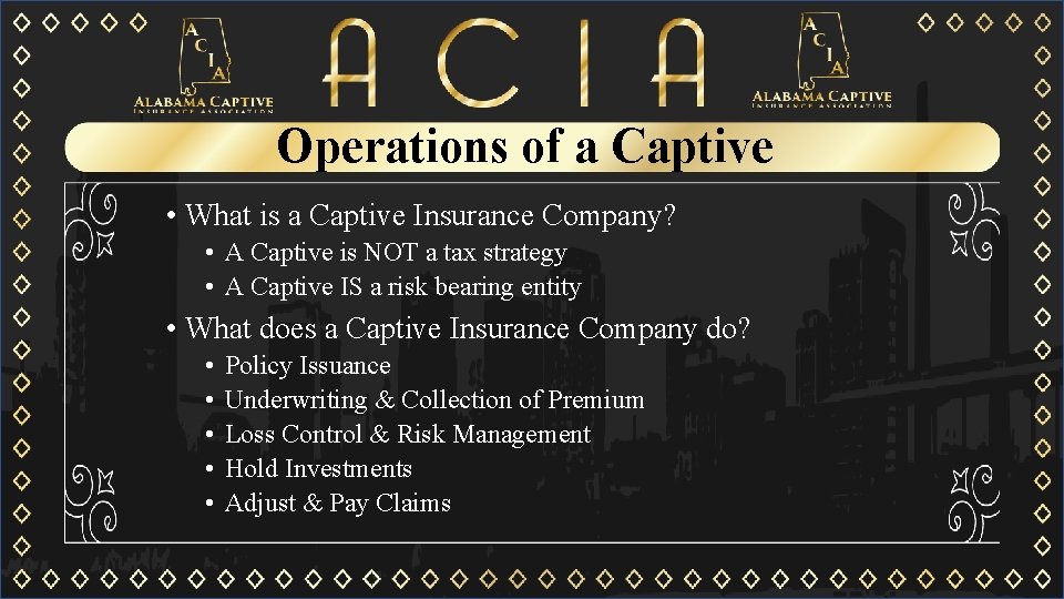 ALT Risk 101 Public Officials Norman Chandler ACIA
