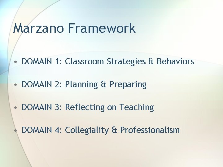 Teacher Evaluation A Metric for Performance Everyone turn