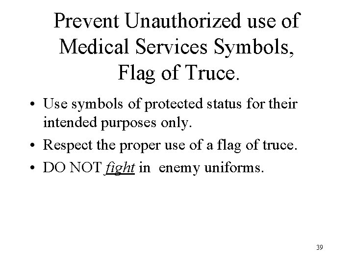 Enabling Learning Objective A Identify the key elements