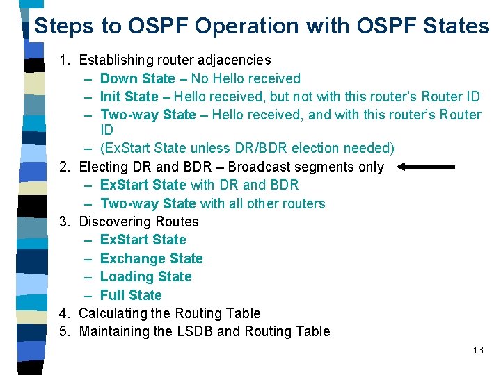 CCNP Advanced Routing Ch 6 OSPF Single Area