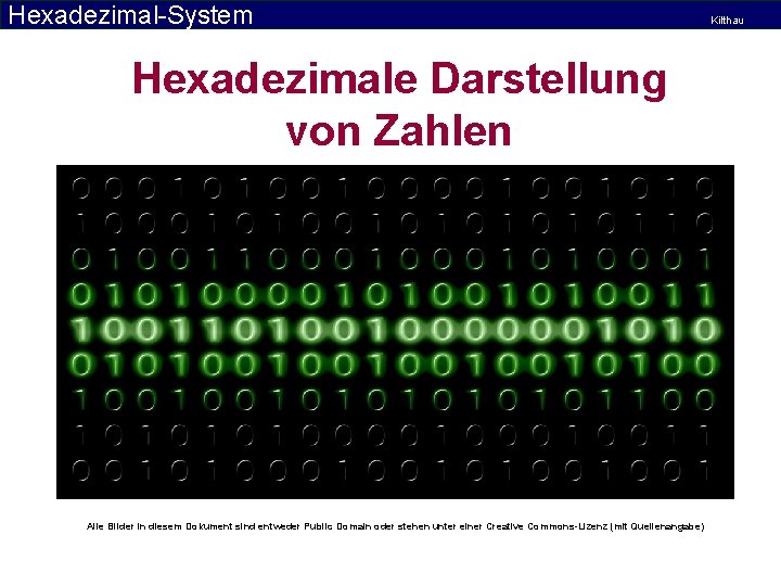 HexadezimalSystem Hexadezimale Darstellung von Zahlen Alle Bilder in