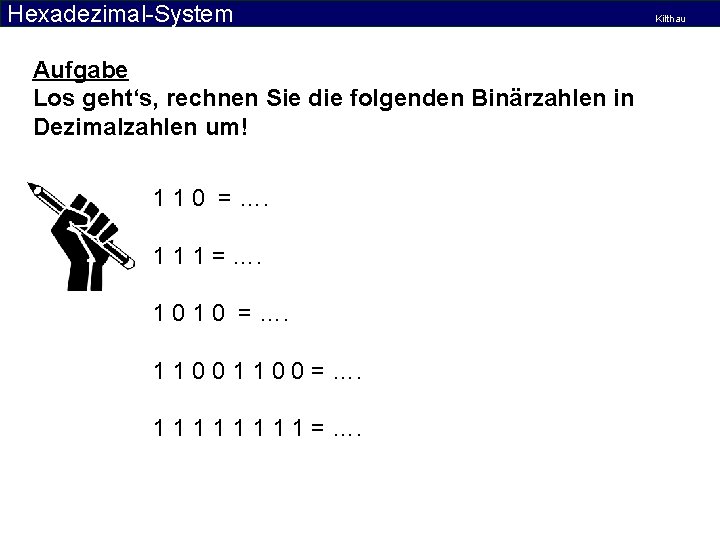HexadezimalSystem Hexadezimale Darstellung von Zahlen Alle Bilder in