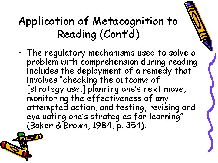 Metacognition and Its Role in Literacy Instruction Presented