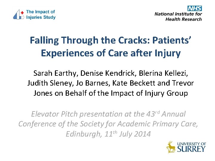 Falling Through the Cracks Patients Experiences of Care