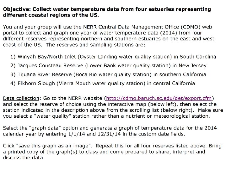 Data Scavenger Hunt Investigating Water Temperature Environmental Phenomena