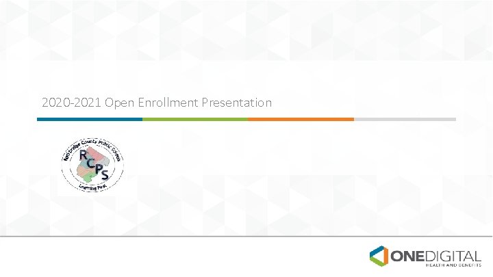 2020 2021 Open Enrollment Presentation INTRODUCTION 1 2