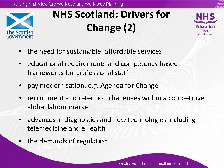 Nursing and Midwifery Workload and Workforce Planning Nursing