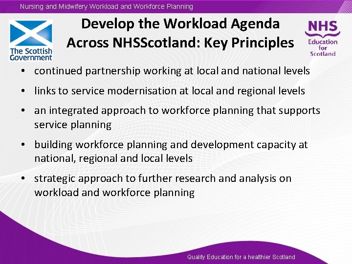 Nursing and Midwifery Workload and Workforce Planning Nursing
