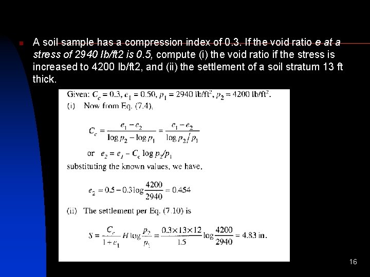 Soil MechanicsII Consolidation Dr Attaullah Shah groun d