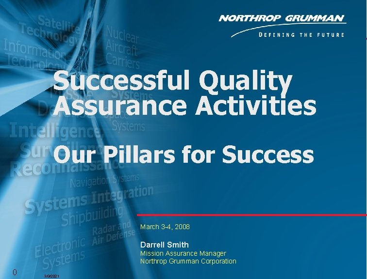 Successful Quality Assurance Activities Our Pillars for Success