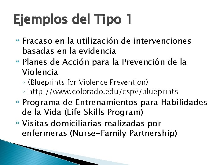 Intervenciones para mejorar la salud mental de los