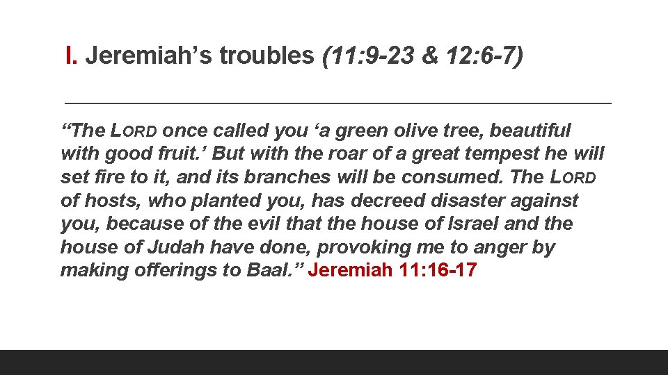 JEREMIAH 12 1 5 Living in Troubled Times