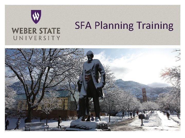 SFA Planning Training What is SFA Student Fee