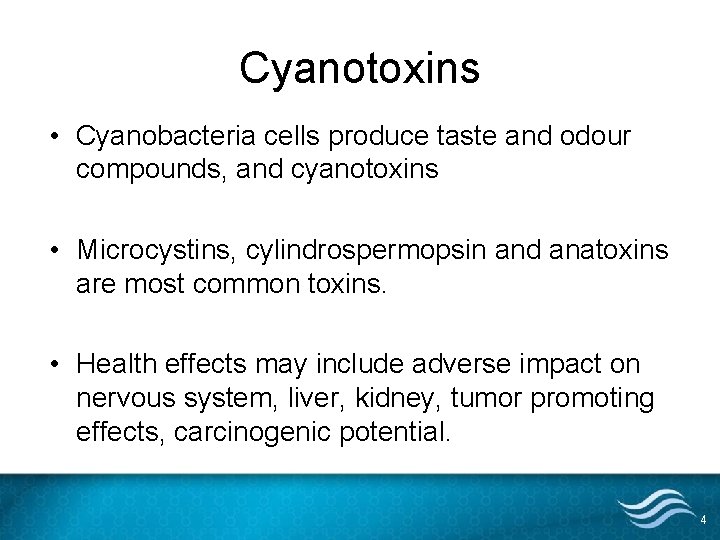 Destruction of Cyanotoxins by Chemical Oxidation Treatment Processes
