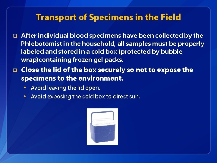 Overview of Cold Chain Logistics Household Specimen Collection