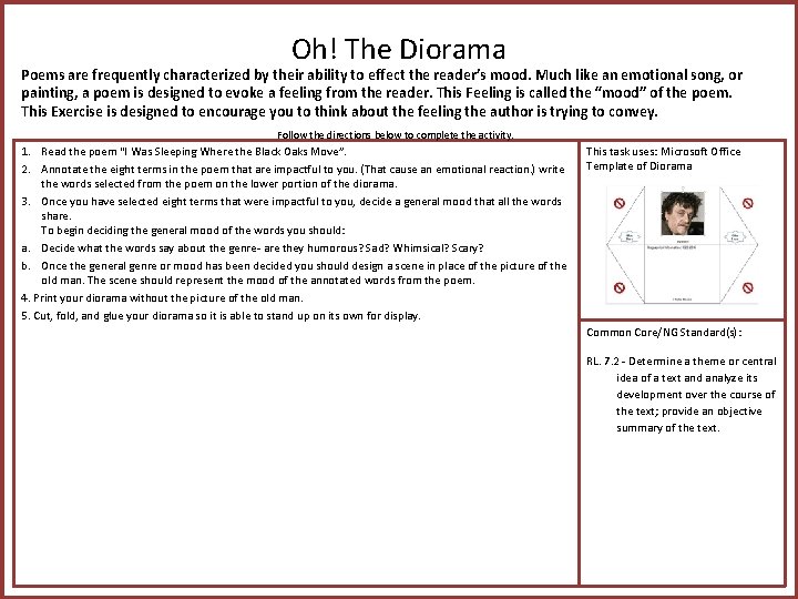 Oh The Diorama Poems are frequently characterized by
