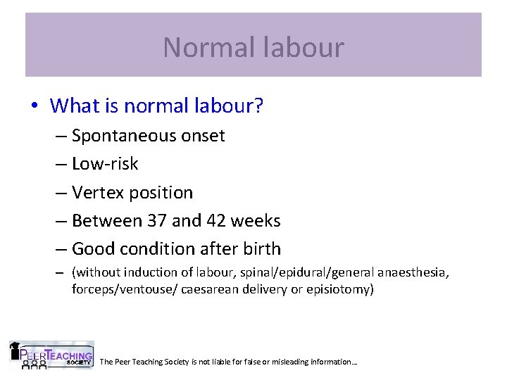 Obstetrics part 2 Gemma Adams Gabrielle Zealand What