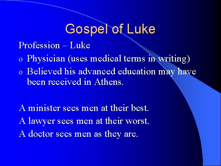 Overview Of Gospels Dates Mark 55 65 A