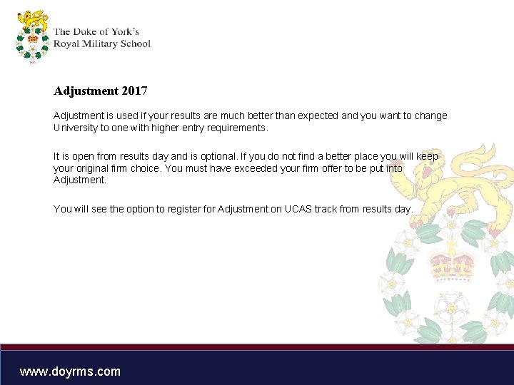 COURAGE INTEGRITY RESPECT COMMITMENT LOYALTY SELFDISCIPLINE Clearing and