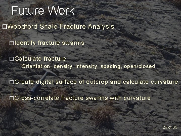 Fracture Analysis using 3 D Seismic Attributes Outcrop