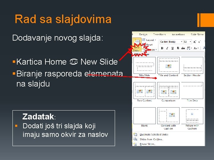 Kreiranje Power Point prezentacije I deo Power Point