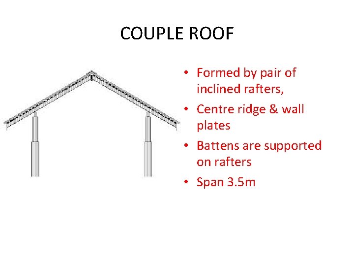 ROOFS Roof Top most part of building Protects