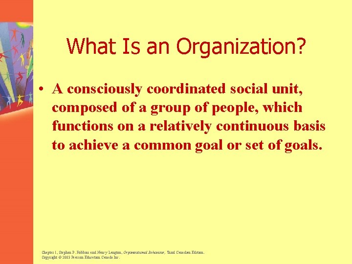 Chapter 1 What Is Organizational Behaviour Chapter 1
