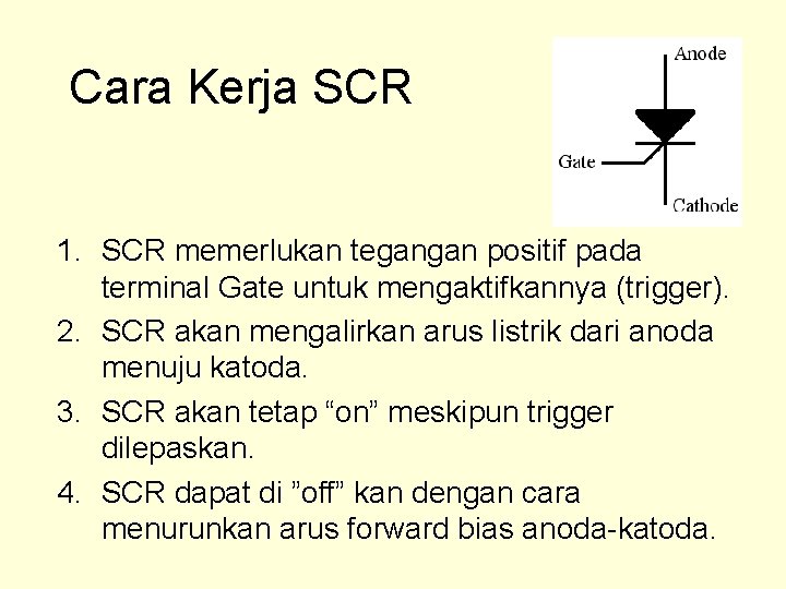 THYRISTOR Daftar Isi 1 2 3 4 5