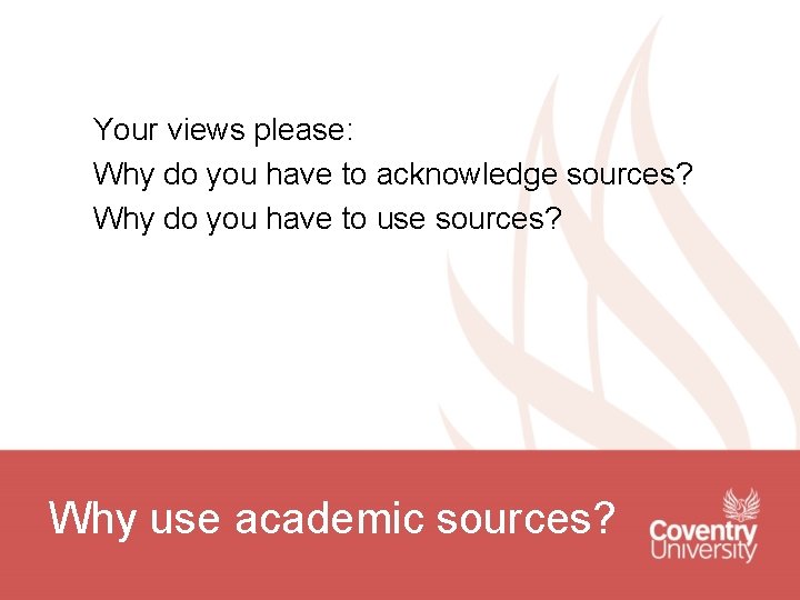 Academic writing Guidance on research and academic integrity