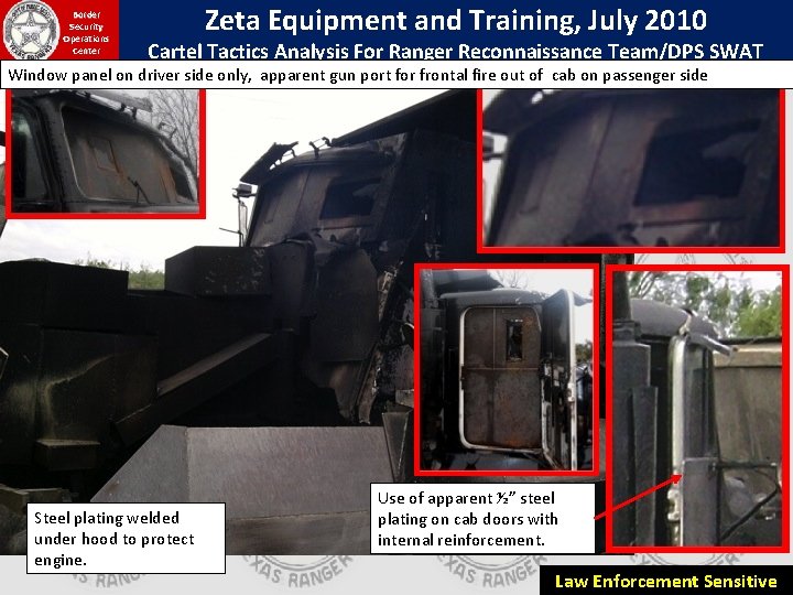 Border Security Operations Center Zeta Equipment and Training