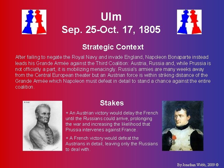 Ulm Sep 25 Oct 17 1805 Strategic Context