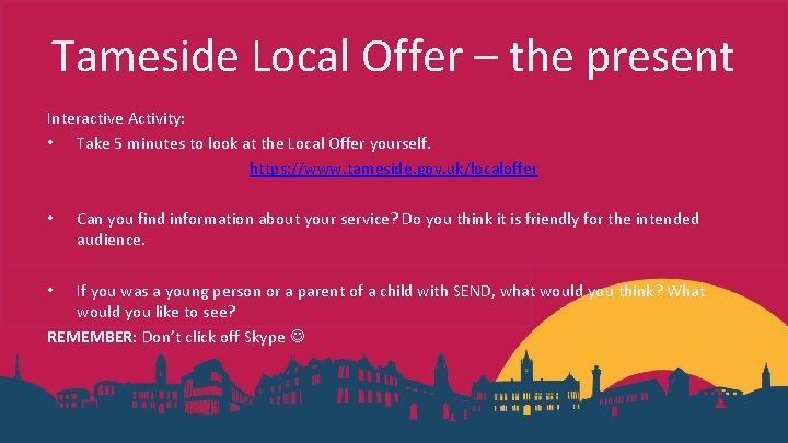 Meet the Local Offer in Tameside Tim Bowman