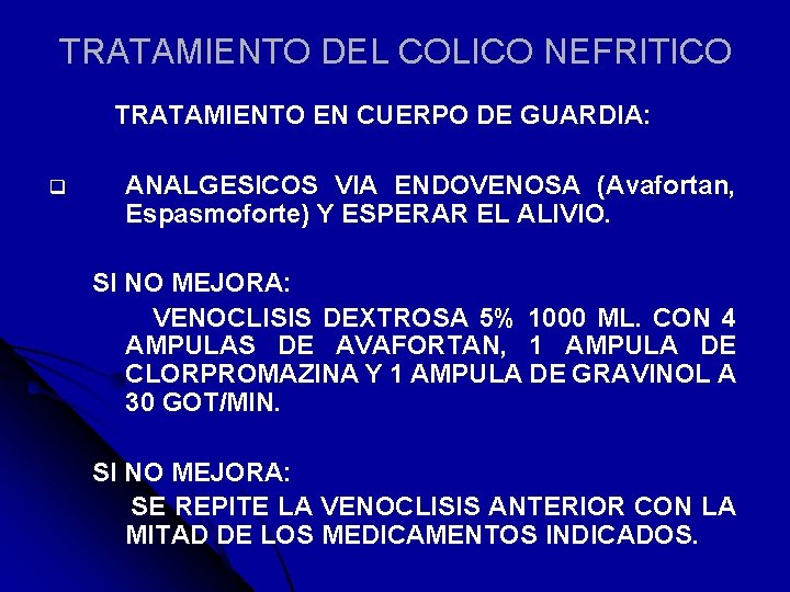 SINDROME DOLOROSO LUMBAR LITIASIS URINARIA Dr Juan Enrique