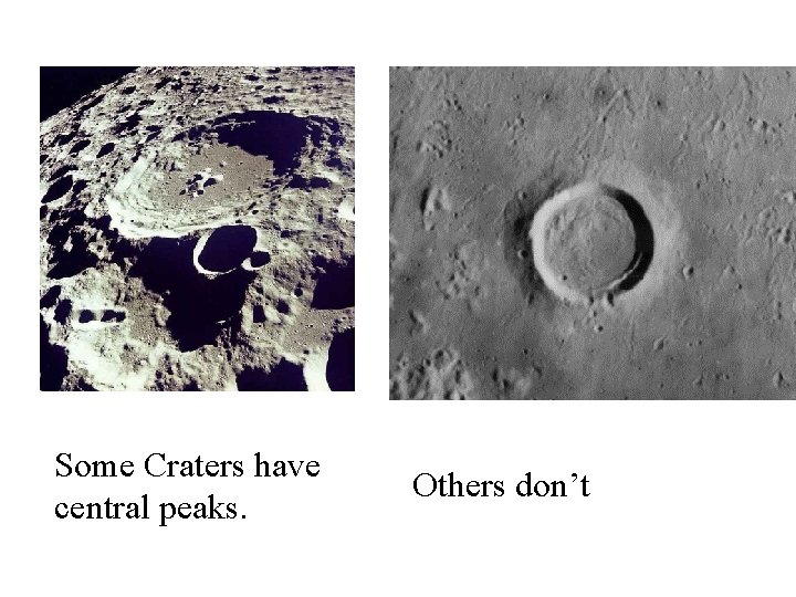 Features of the Moon Highlands Maria Craters Rilles