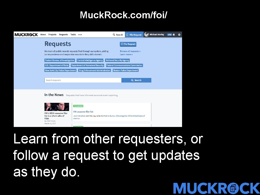 Transparency Tools for Public Interest Activists Muck Rock