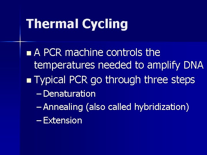 Polymerase Chain Reaction PCR NUBIO Wh Y are