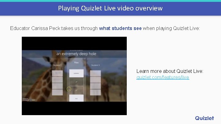 Getting Started with Quizlet A Presentation for Teachers